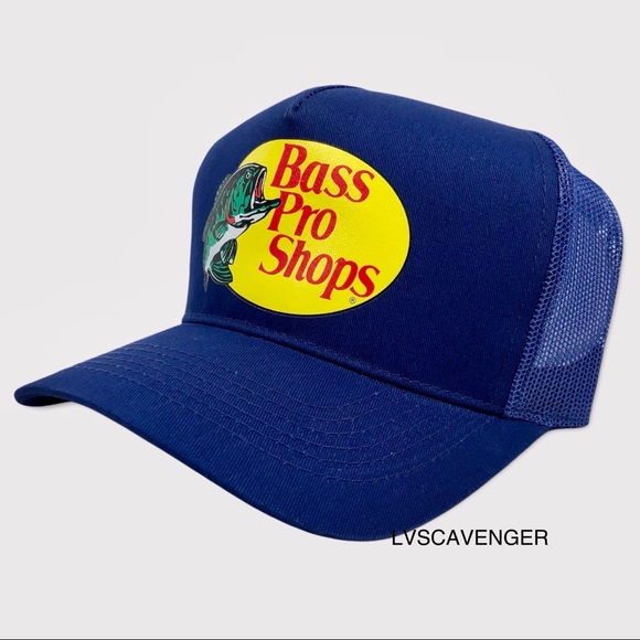 Bass Pro Shops | Accessories | Bass Pro Shops Printed Royal Trucker Hat ...
